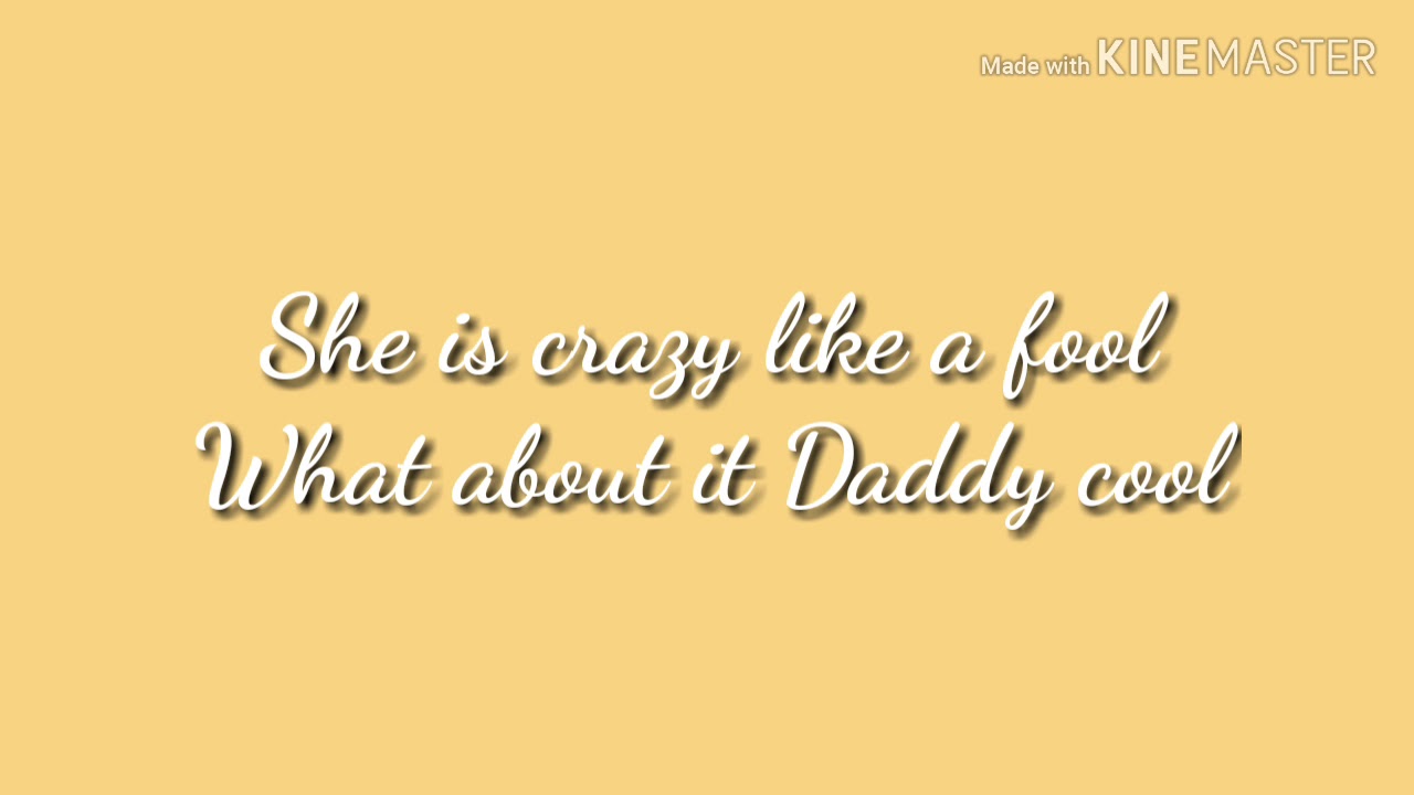 BONEY M. Daddy Cool(Lyrics) - YouTube