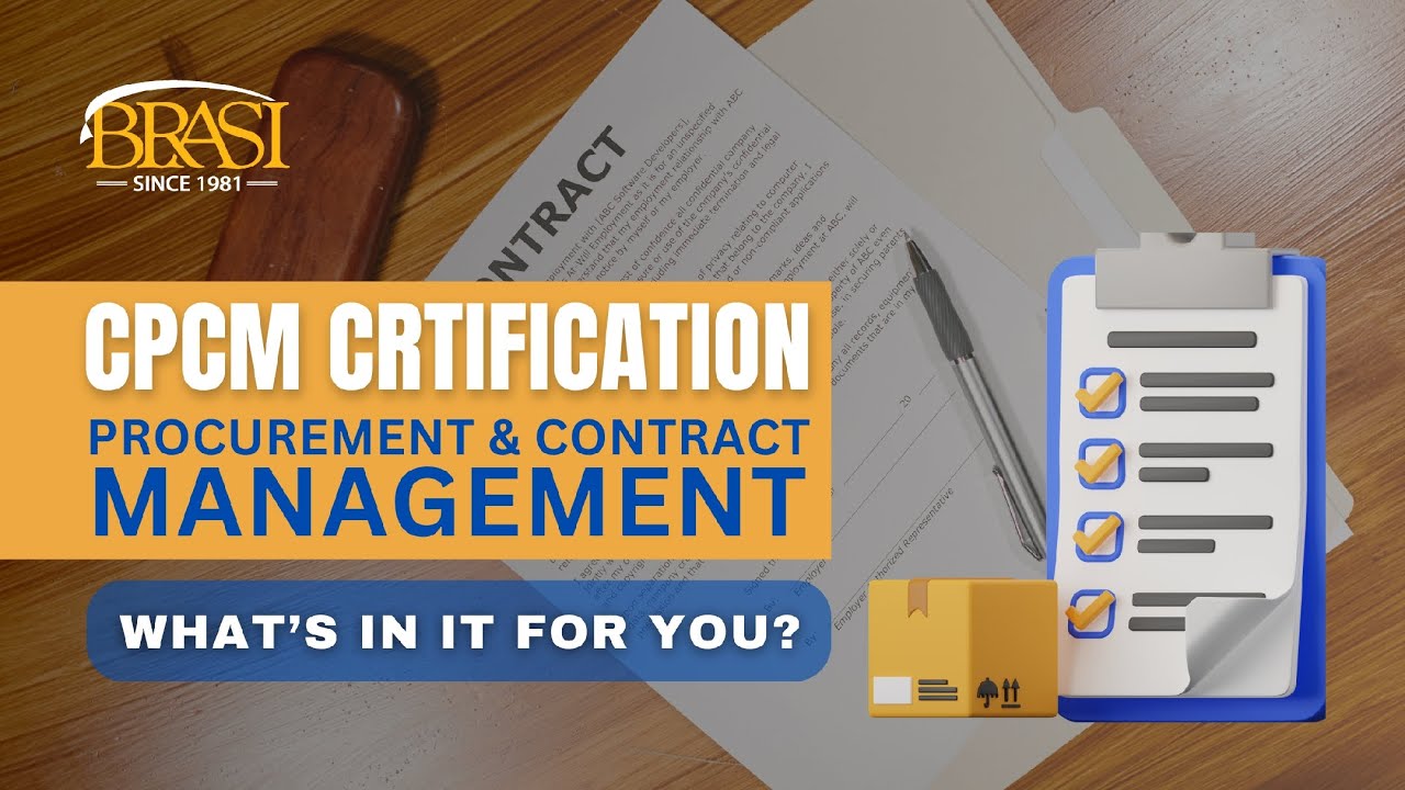 CPCM Certification What You Will Get| Procurement and Contract ...