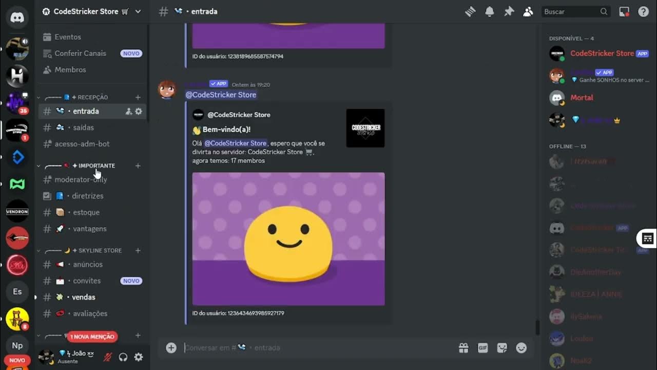 Configurando Bot de Vendas Discord Criando Cupom e Staff #2 - YouTube
