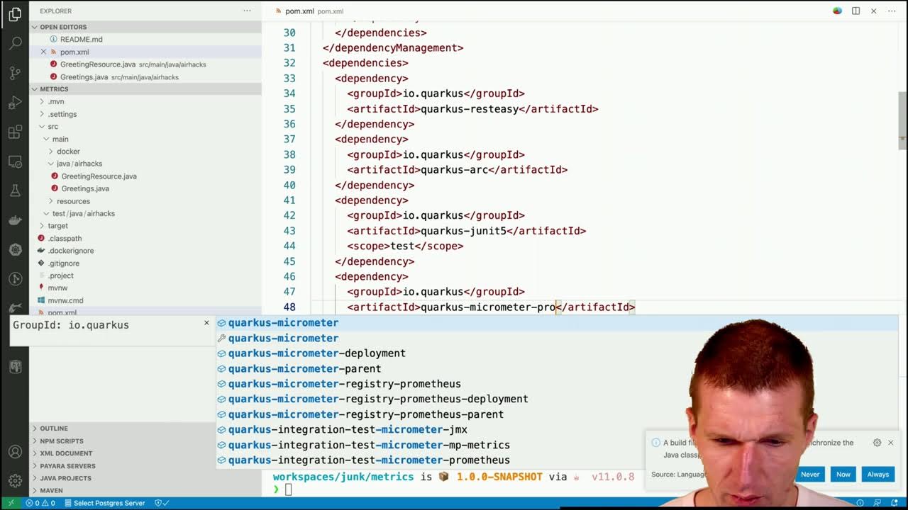 Quarkus, MicroProfile Metrics and micrometer #slideless - YouTube