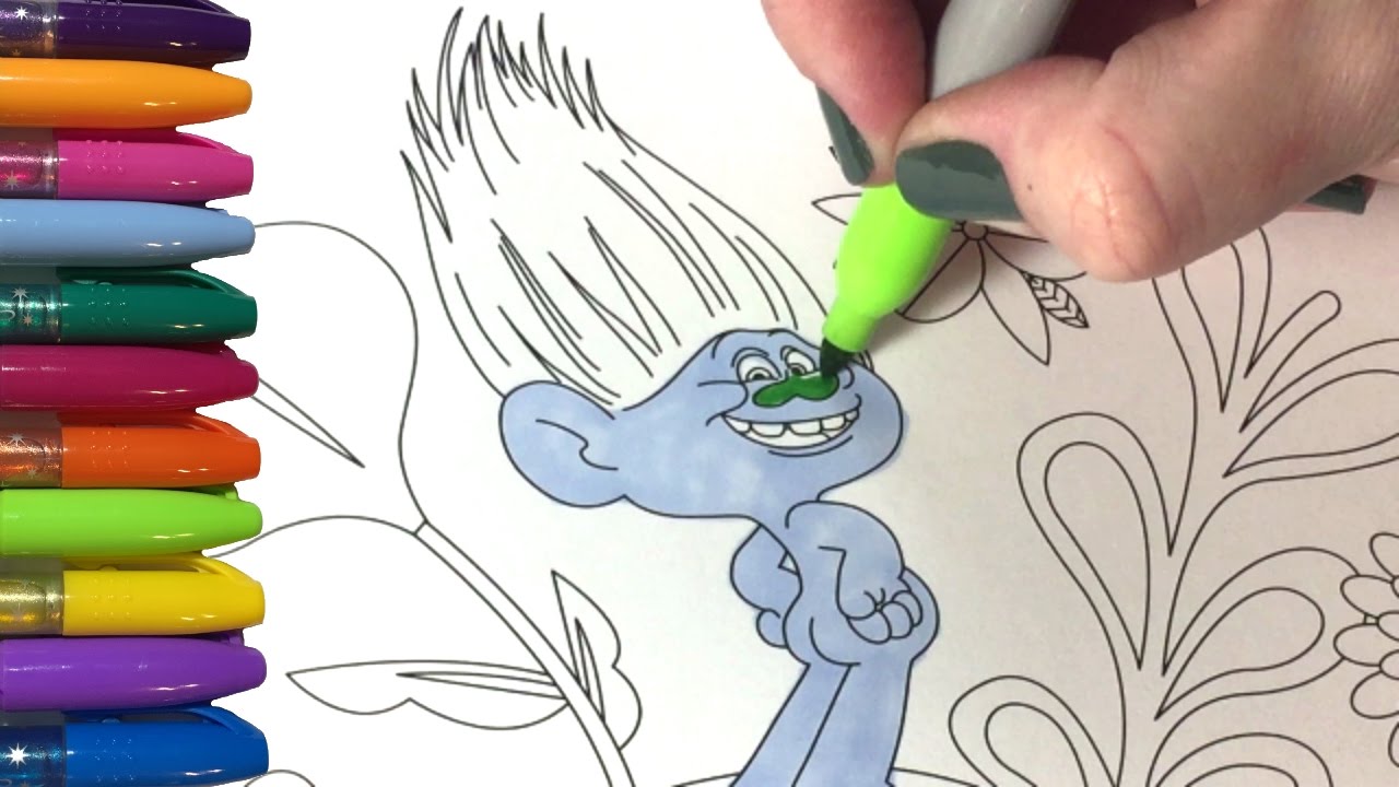 Trolls GUY DIAMOND Coloring Dreamworks - YouTube