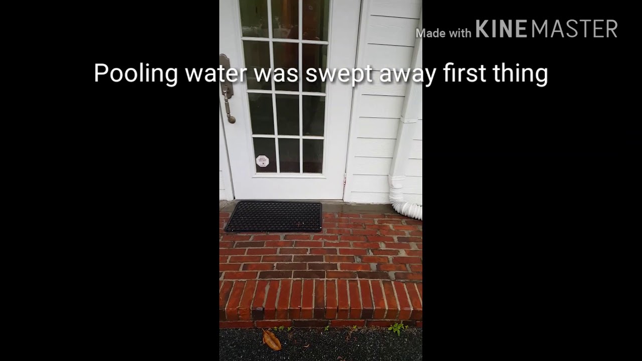 Cotton Gin Gutter misdirected and pooling, causing water infiltration ...