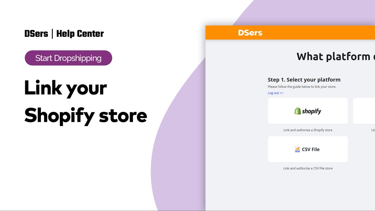 Start Dropshipping - Link your Shopify store - DSers - YouTube