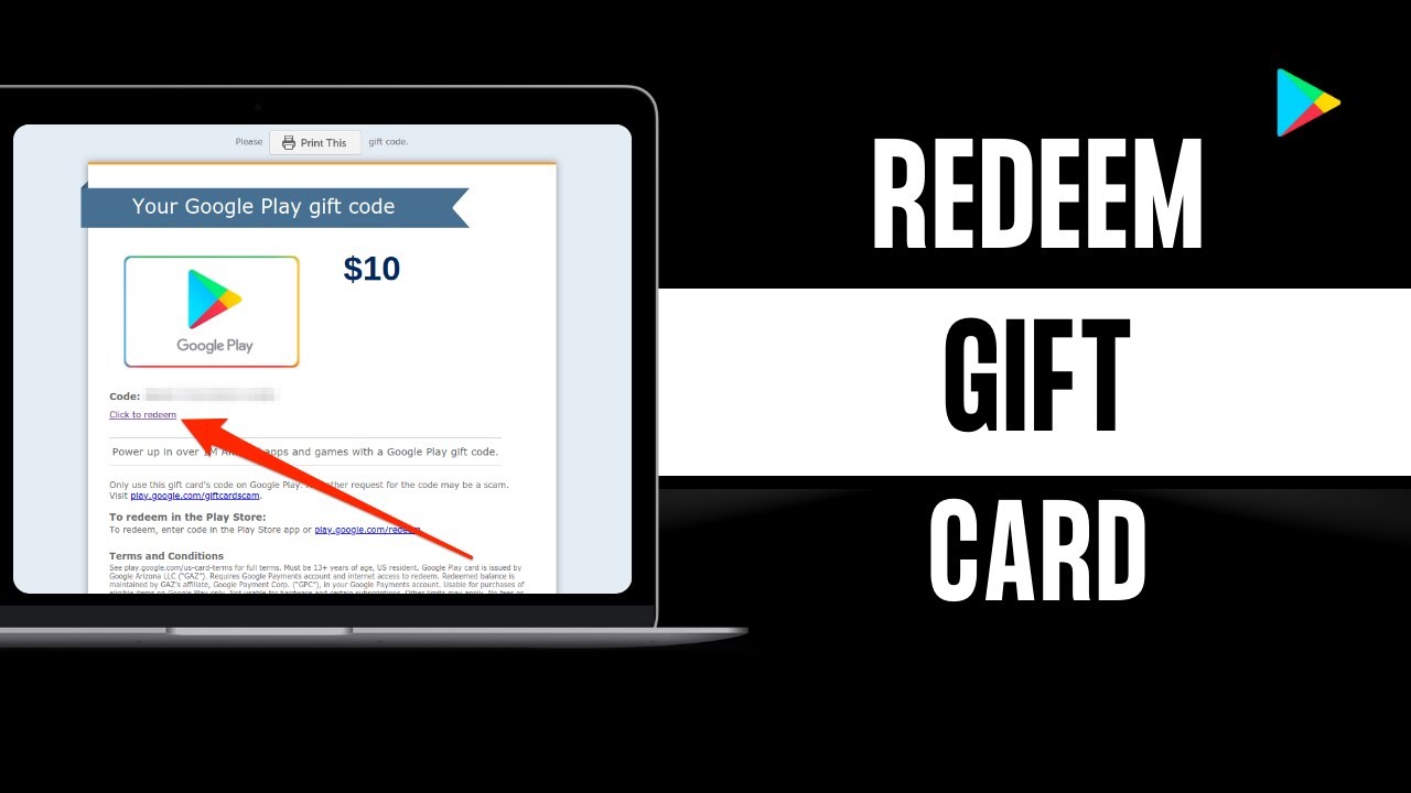 How to REDEEM Google Play Gift Card - YouTube