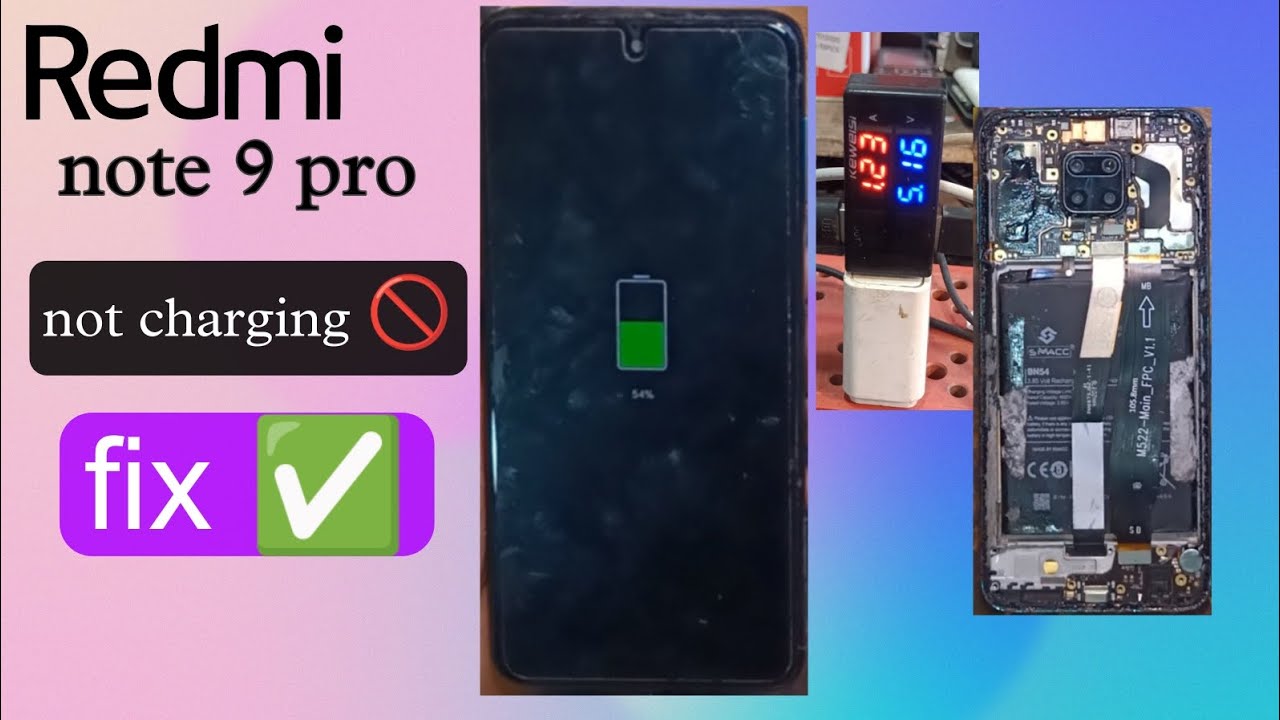 Mi/Redmi Note 9 pro not charging fix #redminote9pro #redmi# ...