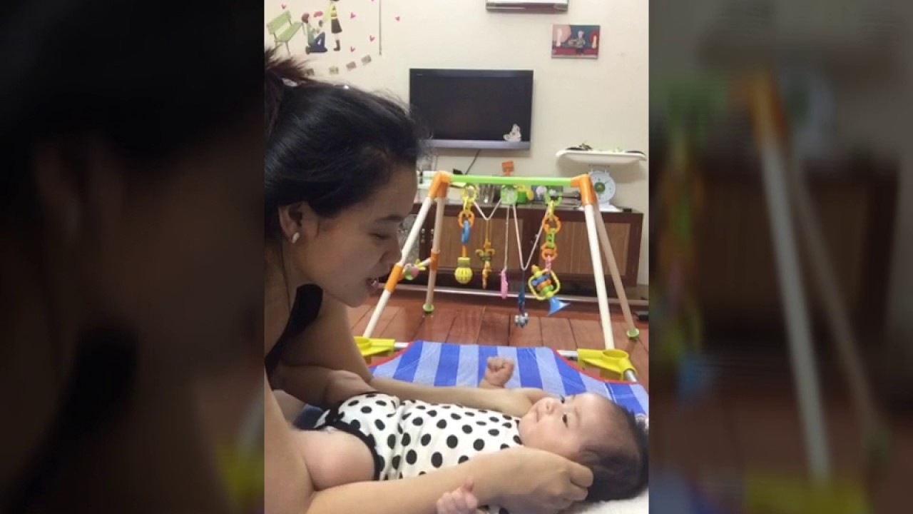 Baby Ong 2m19d getting massage in good mood - YouTube