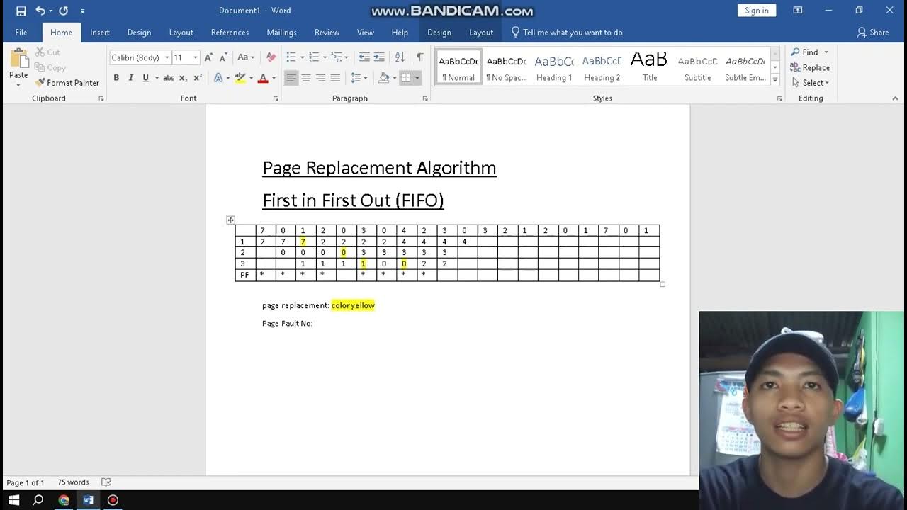 Page Replacement Algorithm ( FIFO ) First in First out. - YouTube