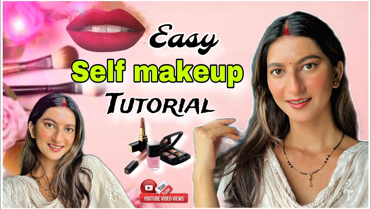 Beginner self makeup tutorial ️ (ऐसे करे अपना मेकअप)।।#jyotidhamivlogs ...