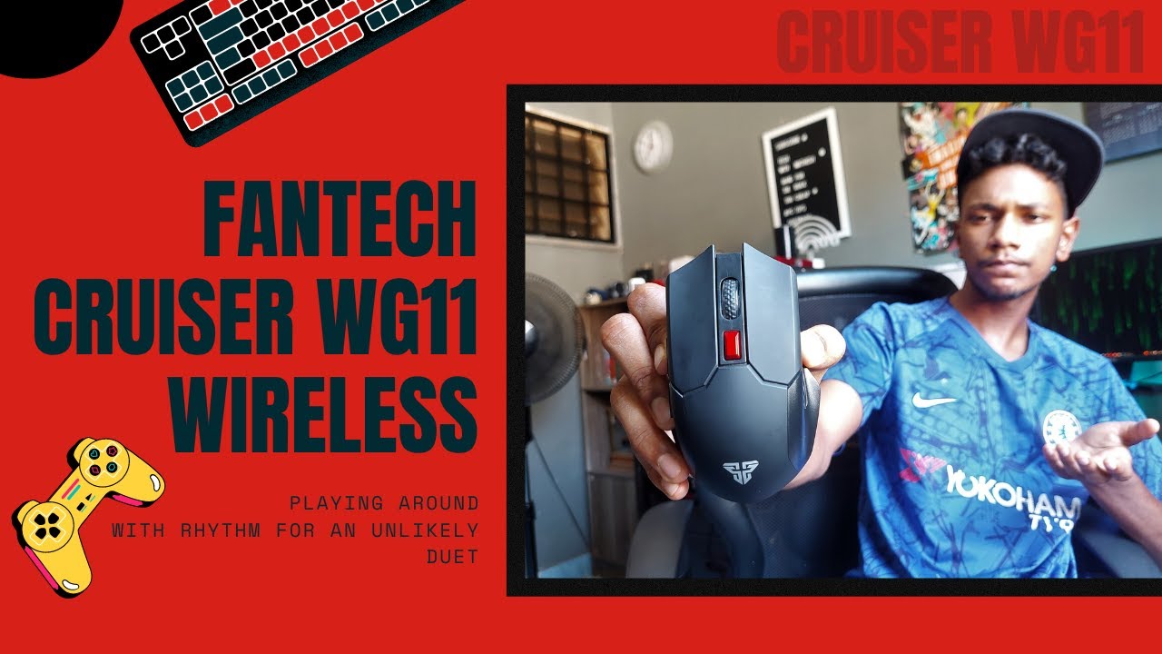 NICE !! Fantech Cruiser WG11 Wireless Mouse | Unboxing & Review - YouTube