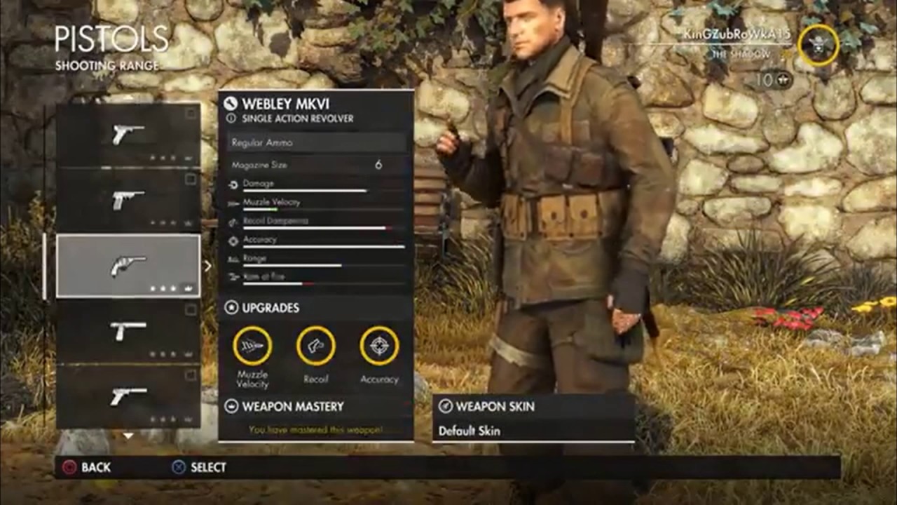 Sniper Elite 4 New Walther VS Webley - YouTube