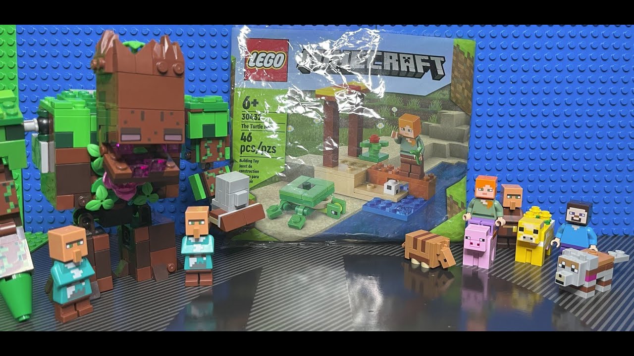 Building LEGO Minecraft The Turtle Beach - YouTube