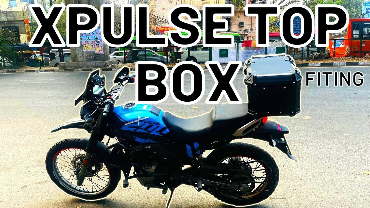 HERO XPULSE modification || XPULSE TOP BOX FITING - YouTube