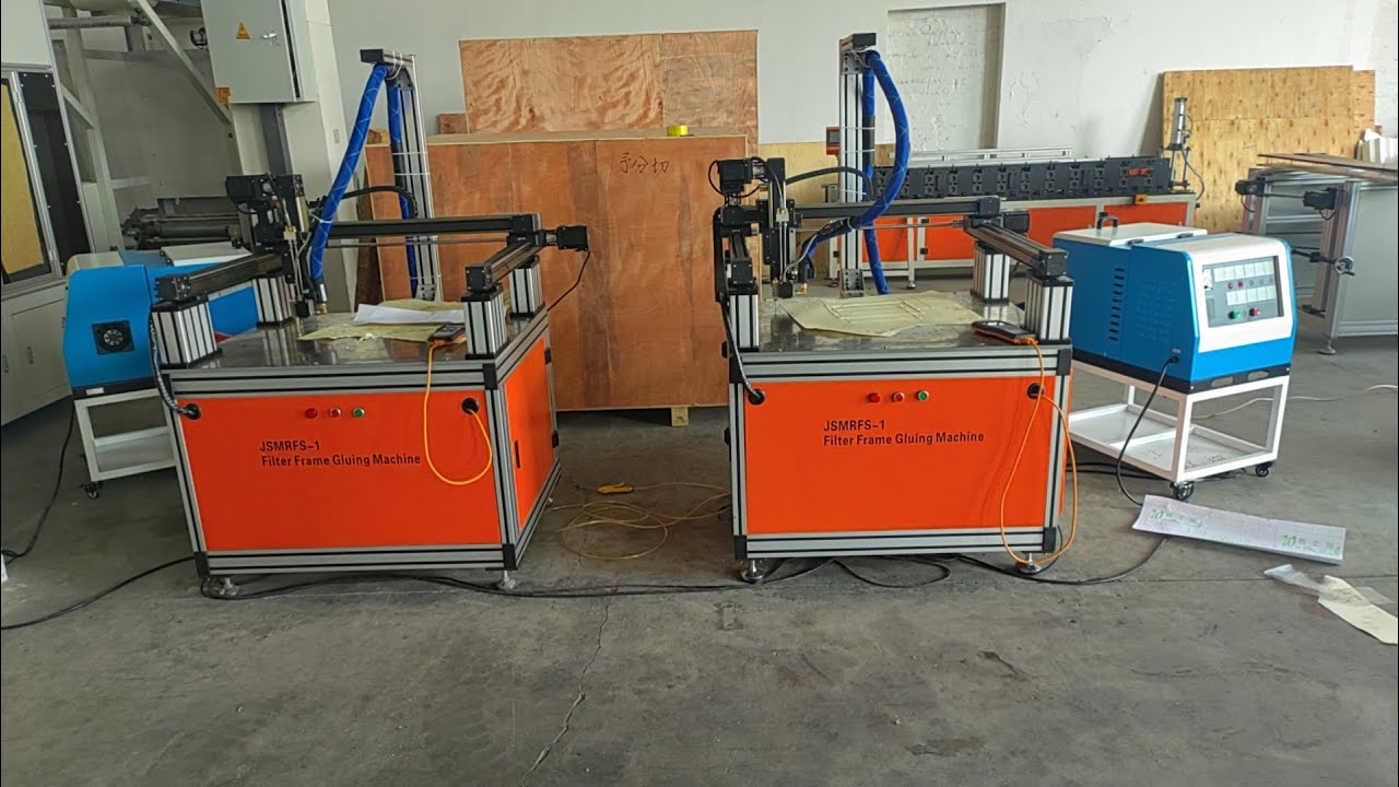 Round HEPA Vacumm Filter Gluing Machine - YouTube