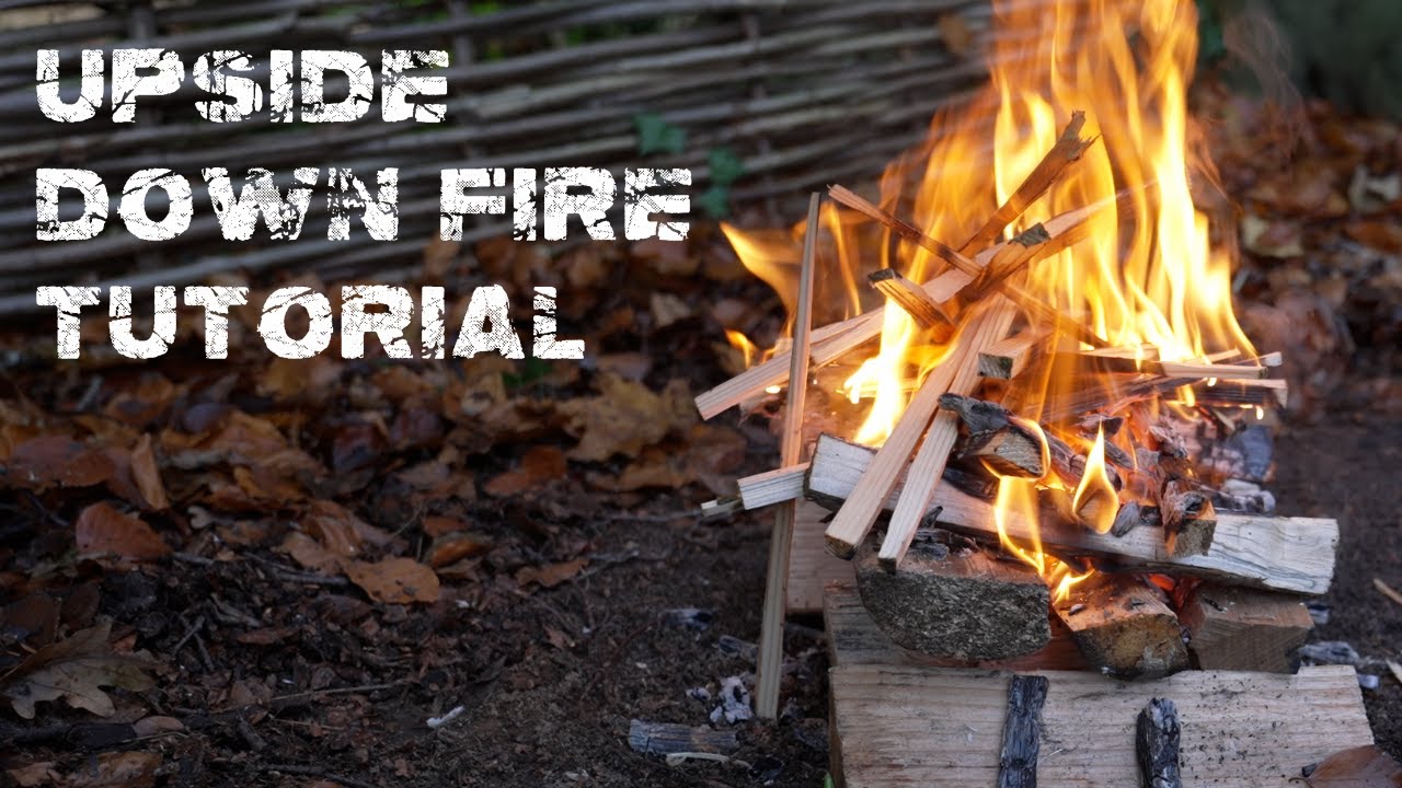 Essential Survival Technique: How to Build an Upside Down Fire - Beginner's Tutorial - YouTube