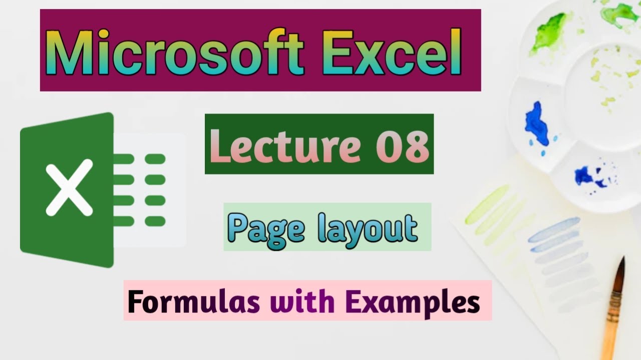 Ms Excel Tutorial For Beginners Lecture 08 Hafaria Tech Youtube