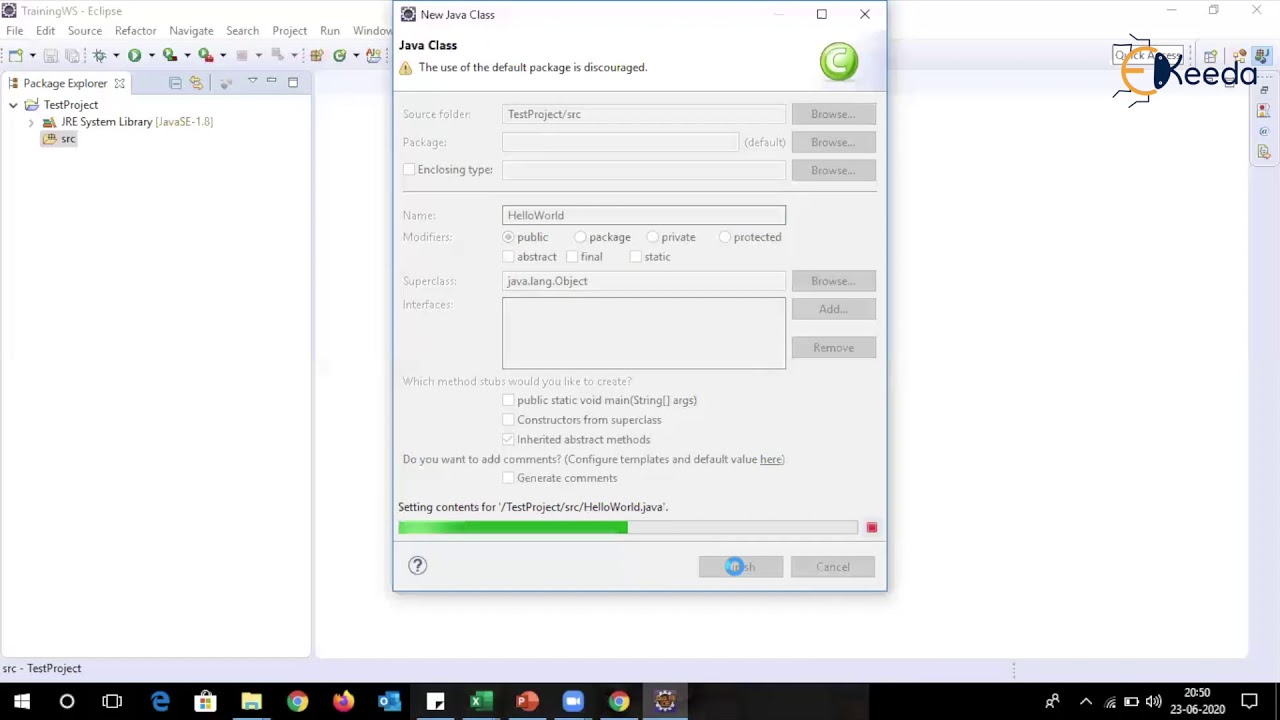 First Application in Java - YouTube