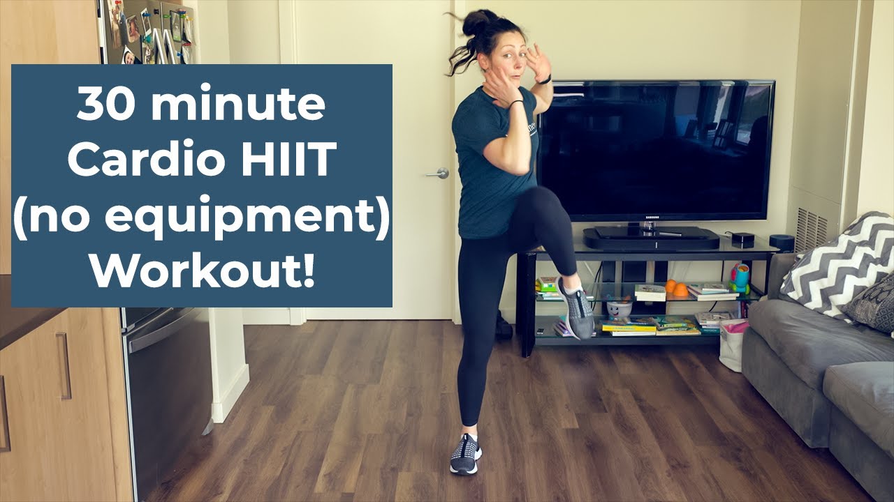 Join us 30-minute no-equipment cardio + hiit workout //full body - YouTube