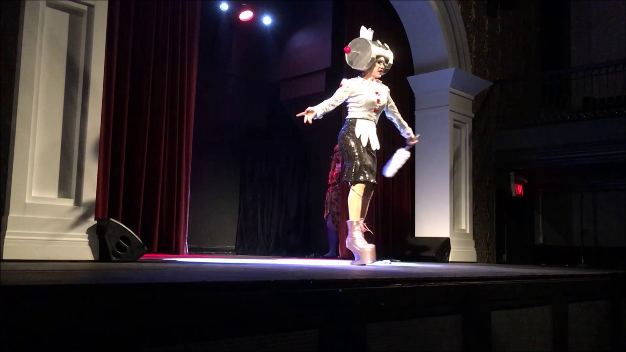 Dixie Rect's Rosie Jetson Drag Queen Burlesque Act - YouTube