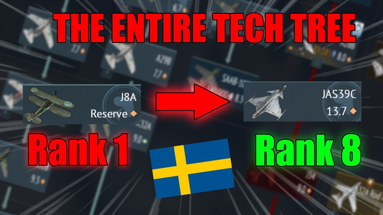 I Played the Entire Swedish Air Tech Tree || War Thunder - YouTube