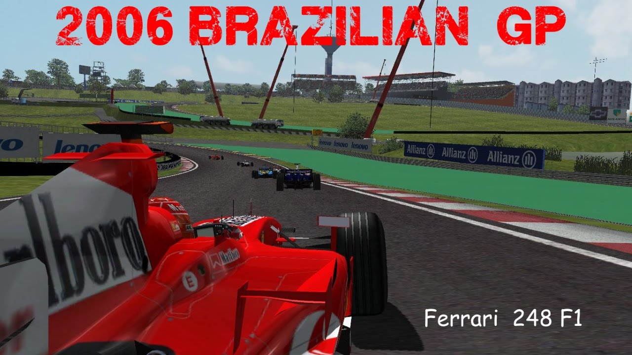 F1 Challenge 2006 - Brazilian Gp [Onboard+TV Cam] - YouTube
