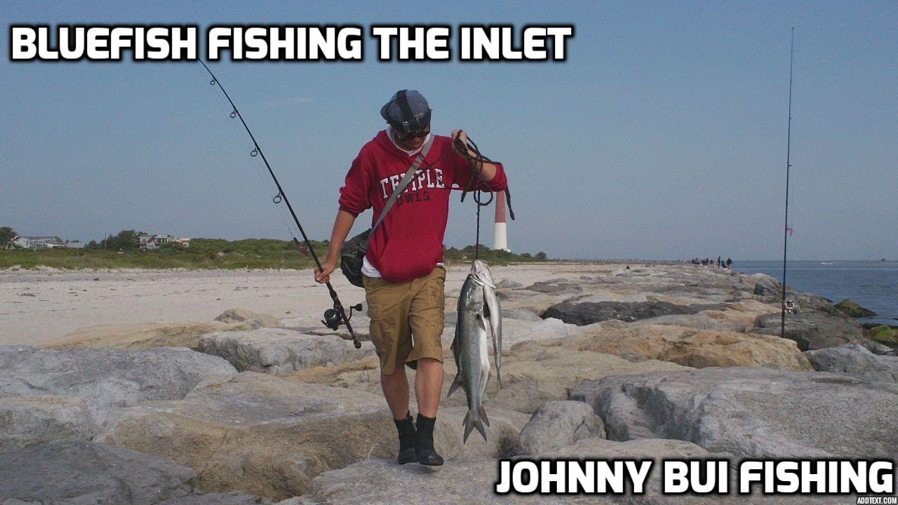 Bluefish Fishing The Inlet, NJ, 5/25/15 - YouTube