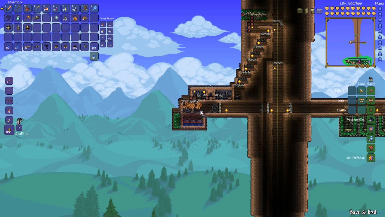 Terraria 1.2 Slime Farm - YouTube