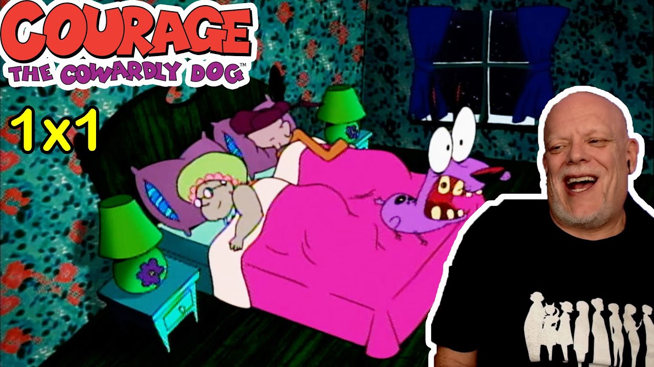 COURAGE the COWARDLY DOG 1x1 🤣 REACTION 🤣 Awesomely Weird! - YouTube