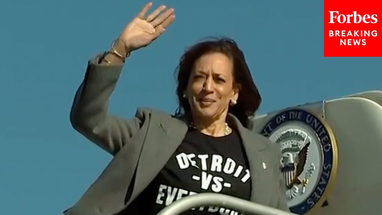 JUST IN: Kamala Harris Departs From Detroit, MI En Route To A Campaign ...