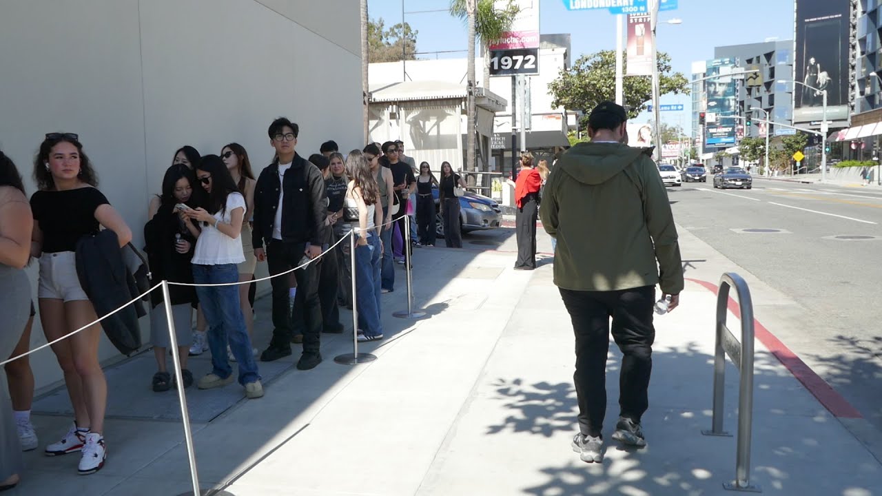 Skims Kim Kardashian Store & Mels Diner Event Sunset Blvd Los Angeles ...