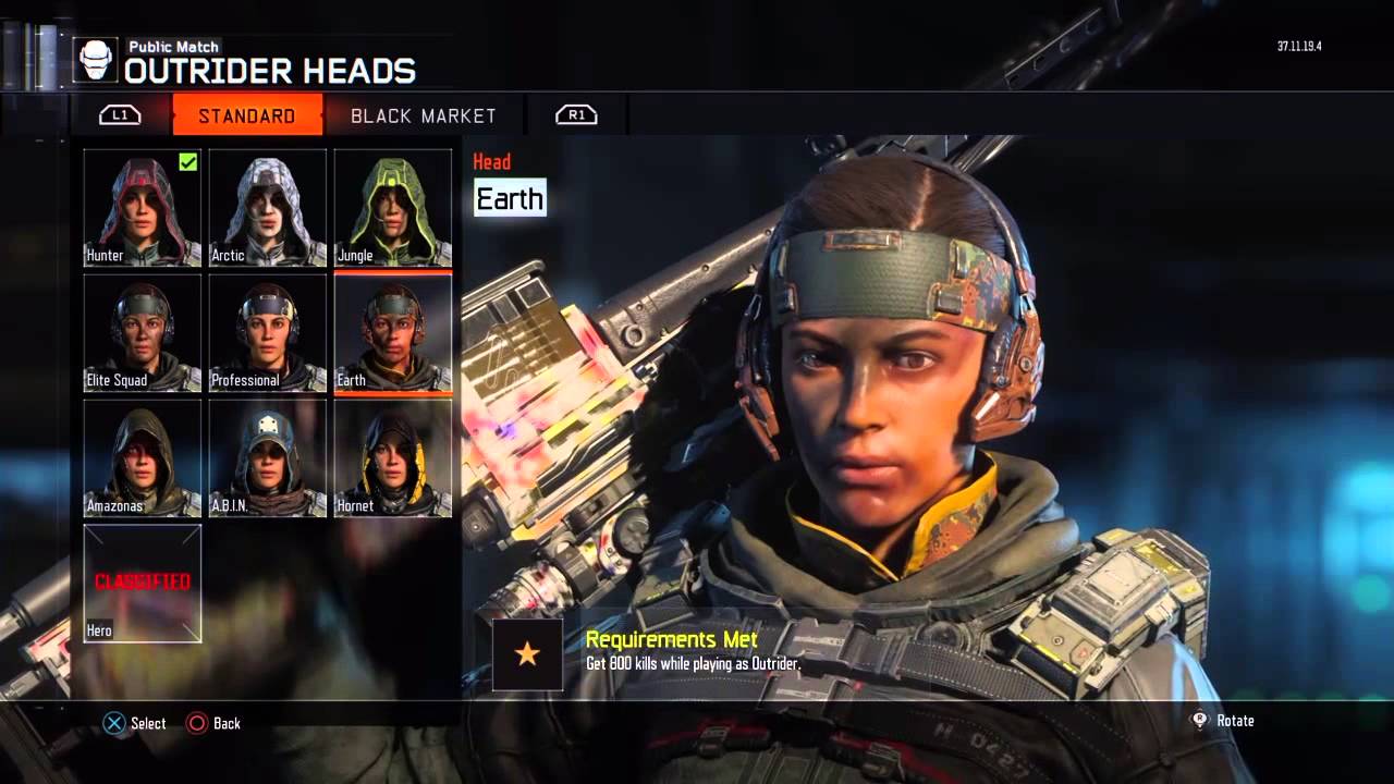BO3 All Outrider Specialist Outfits ( Excluding Classified & BM ) - YouTube