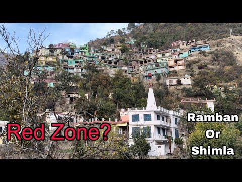 Bird eye view Ramban | Ramban or Shimla | Ramban Town | Jammu Srinagar ...