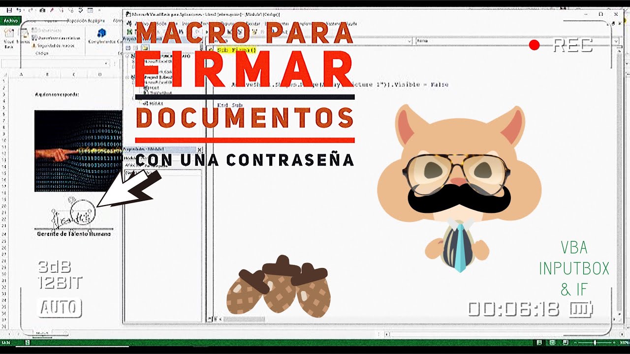 Como INSERTAR TU FIRMA ️ en tus Documentos de Excel (con Contraseña ...