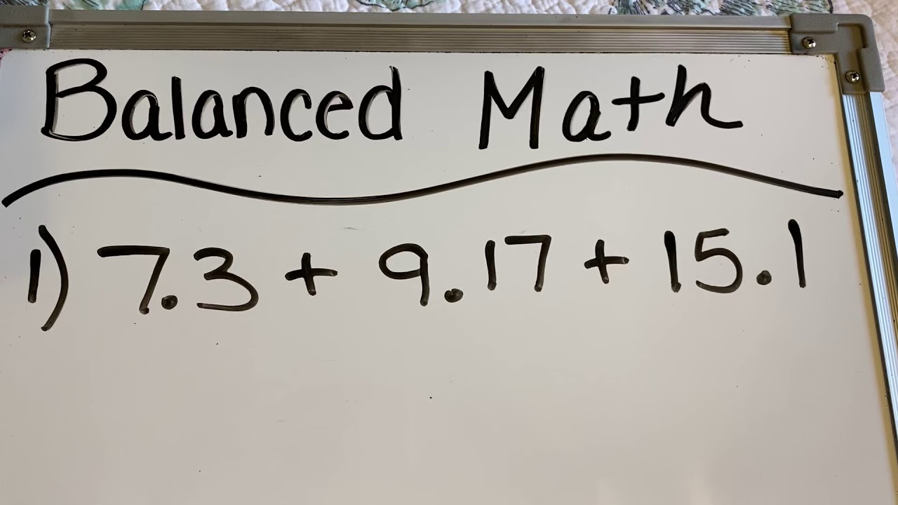 Balanced Math: Lesson 10, Question 1 - YouTube