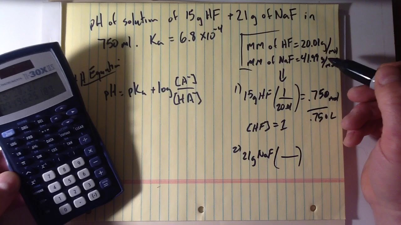 Using the Henderson-Hasselbalch Equation - YouTube