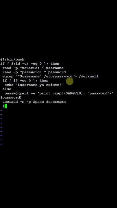 Script en Bash para crear usuarios en Linux #shorts - YouTube