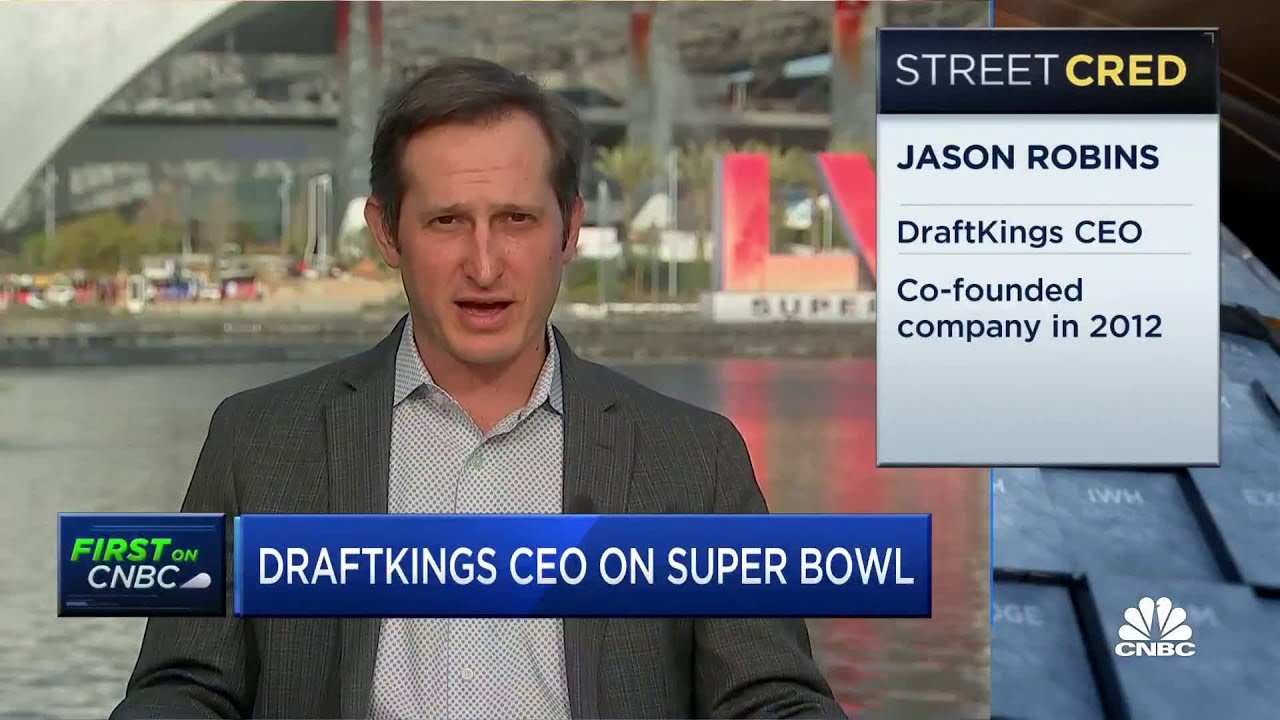 This will be the biggest Super Bowl ever, says DraftKings CEO - YouTube