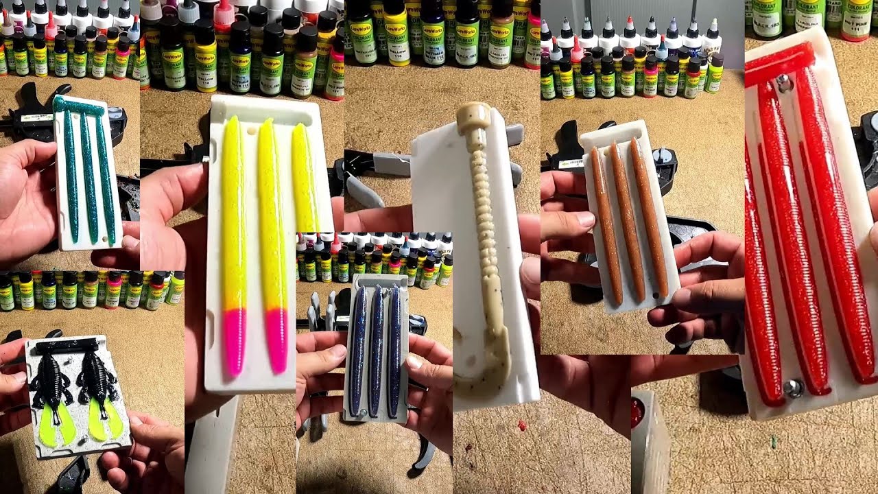 Making Soft Plastics Baits for Beginners!! - YouTube