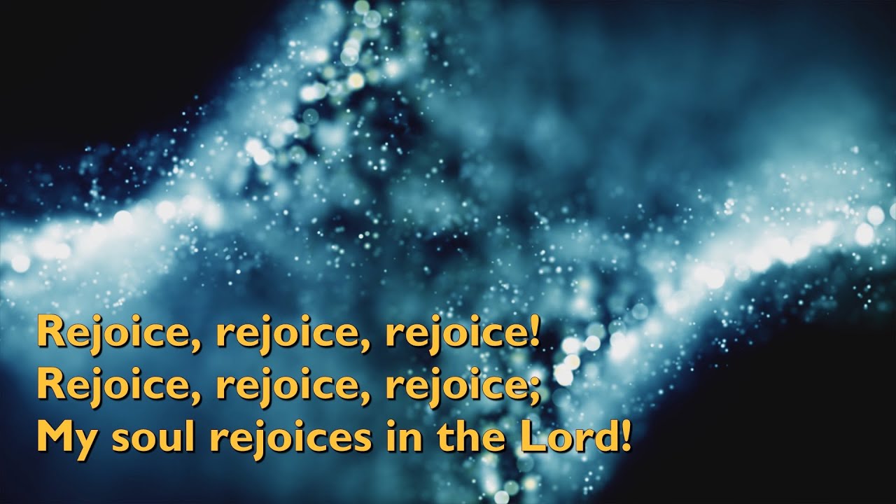 Rejoice, Rejoice, Rejoice [with lyrics for congregations] - YouTube