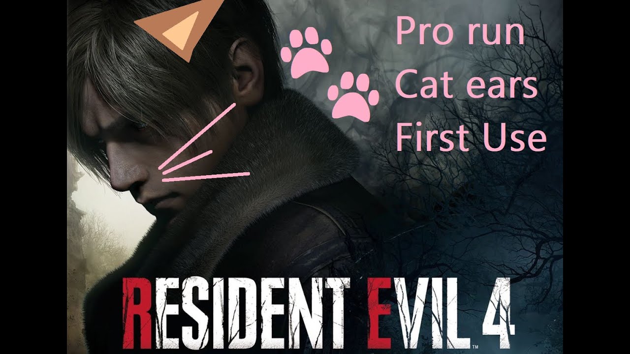 Resident Evil 4 Cat Ears Professional Fun then Mercenaries - YouTube