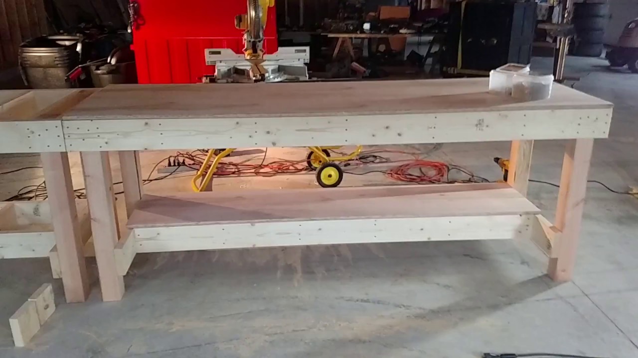 DIY basic workbench - YouTube