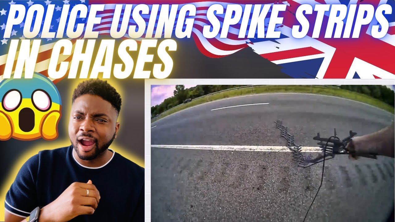 🇬🇧BRIT Reacts To US POLICE USING SPIKE STRIPS DURING INTENSE CHASES ...