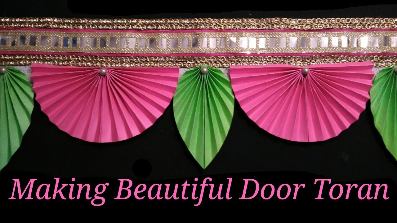 How To Make Paper Toran | Hand Made Paper Toran | Door Toran | Door ...