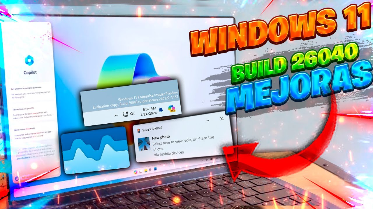 Windows 11 BUILD 26040 Canary con MEJORAS / Nuevo TASK Manager y Más ...