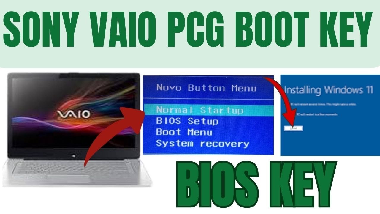 How to Enter Boot Options on Sony Vaio Laptops #sonyvaio #bootmenu ...