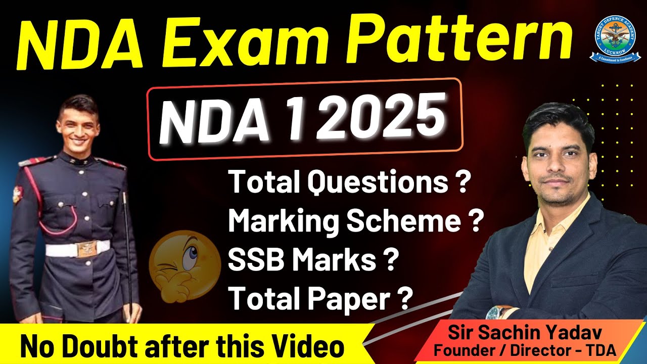 NDA Exam Pattern | NDA 1 2025 | NDA Marking Scheme | Negative Marking ...