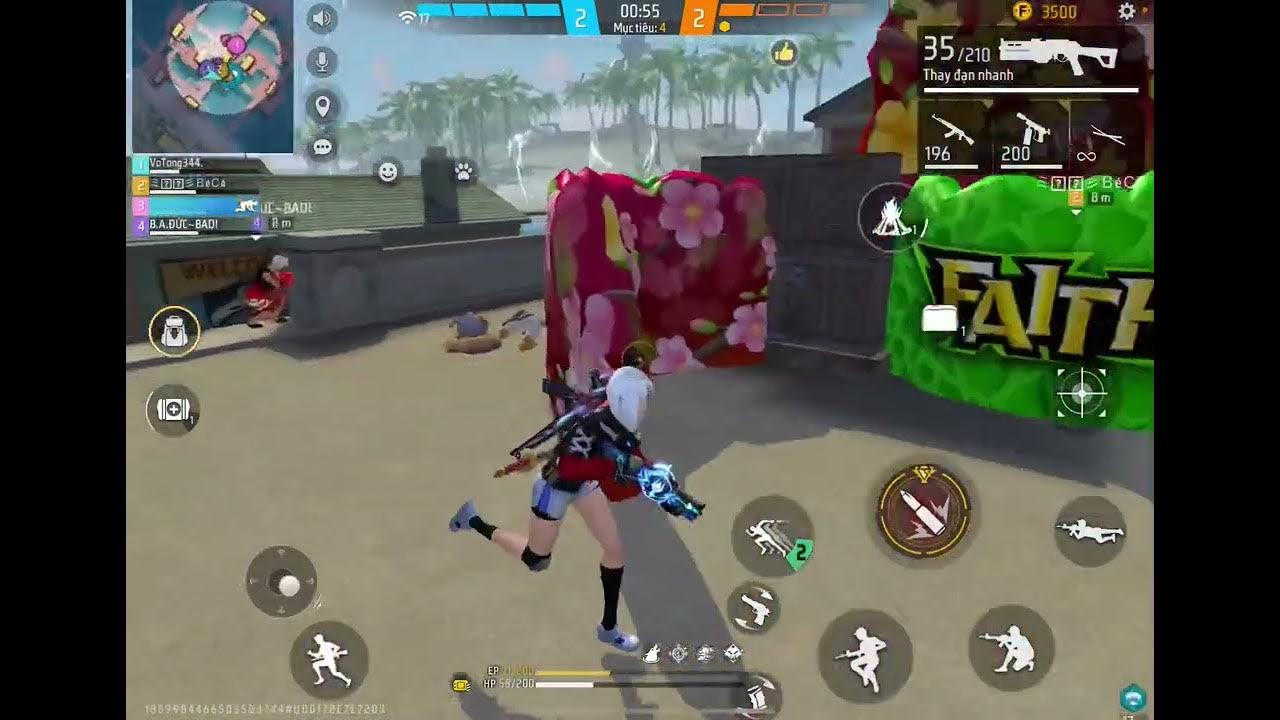 Free Fire gaming đi theo đồng đội leo ranh tử chiến thắng lợi 4-3 quá ok MVP 😅😅 - YouTube