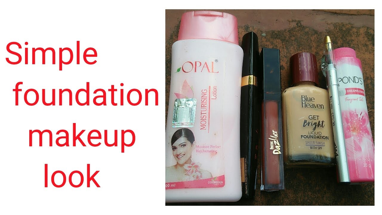 simple foundation makeup look | non sponsor products - YouTube