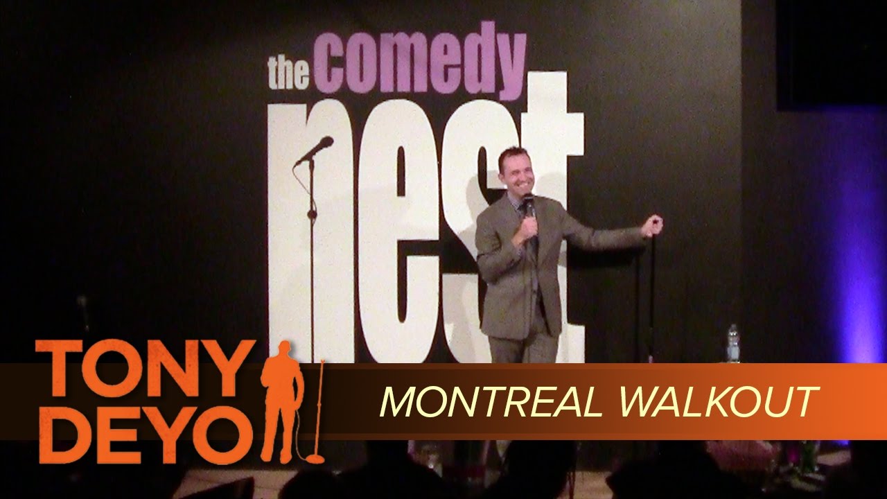 Montreal Walkout - Comedian Tony Deyo - YouTube