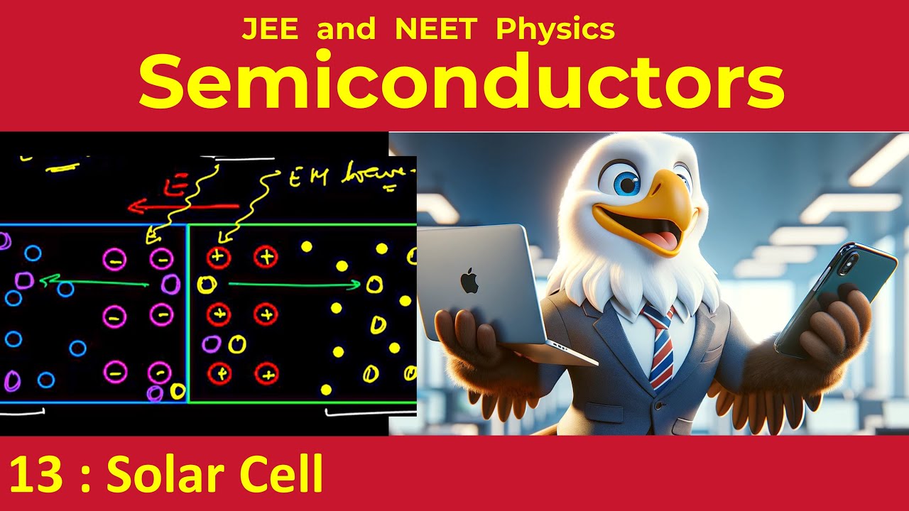 13. Semiconductors | Solar cell | Construction and working | IIT JEE ...