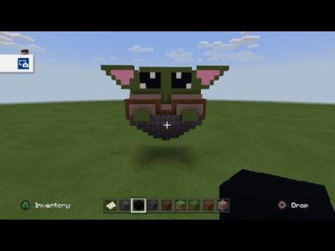 Baby Yoda in minecraft - YouTube